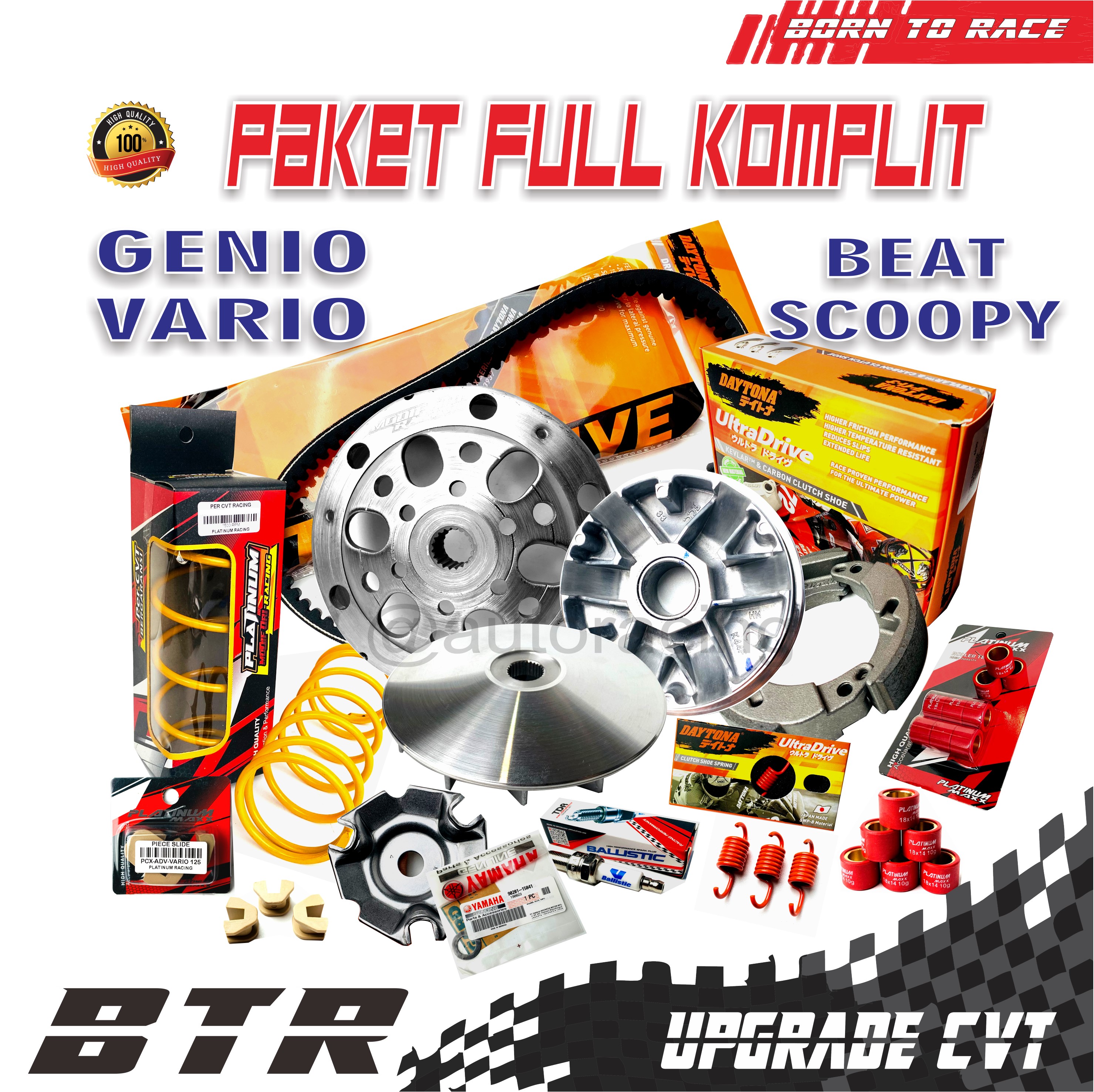 paket upgrade cvt full racing motorcycle matic full komplit BEAT FI ...