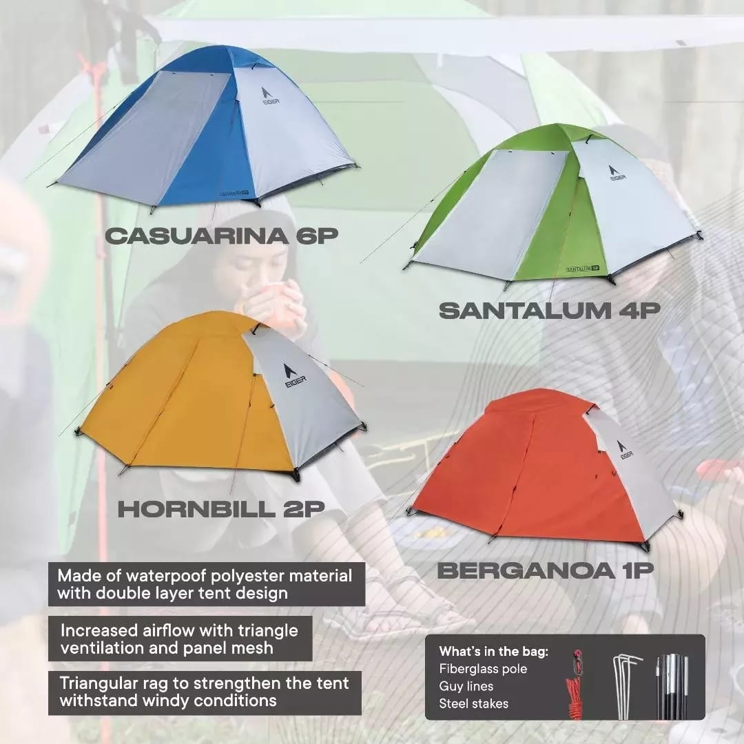 TENDA EIGER X CASUARINA 6P BLUE 7153 | Lazada Indonesia
