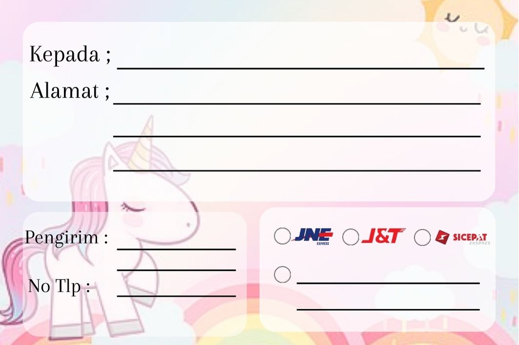 Label alamat-stiker alamat pengiriman-stikerolshop-labelproduk | Lazada ...
