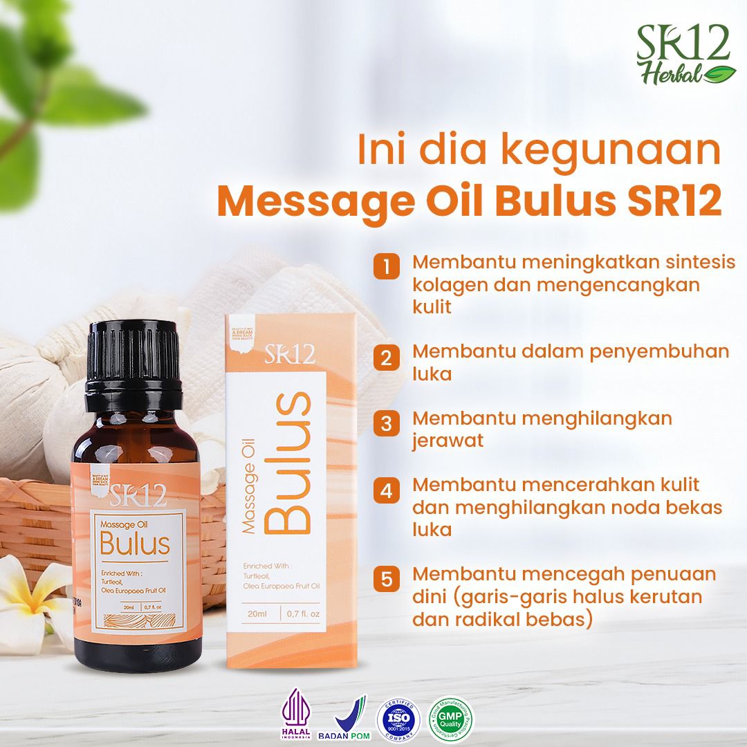 Massage oil bulus atau minyak bulus 20ml SR12 pengencang , aman untuk ...