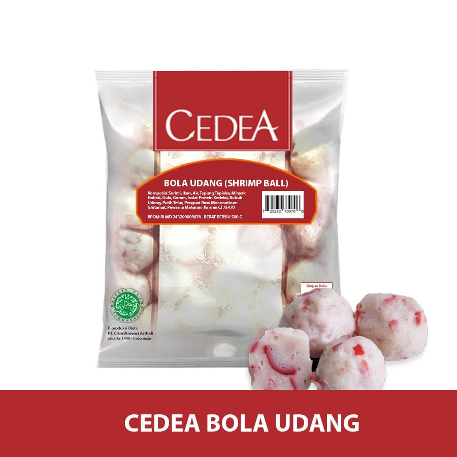 BAKSO UDANG CEDEA 500GR BASO SHRIMP BALL ISI 25 SHRIMP BALL HALAL ...