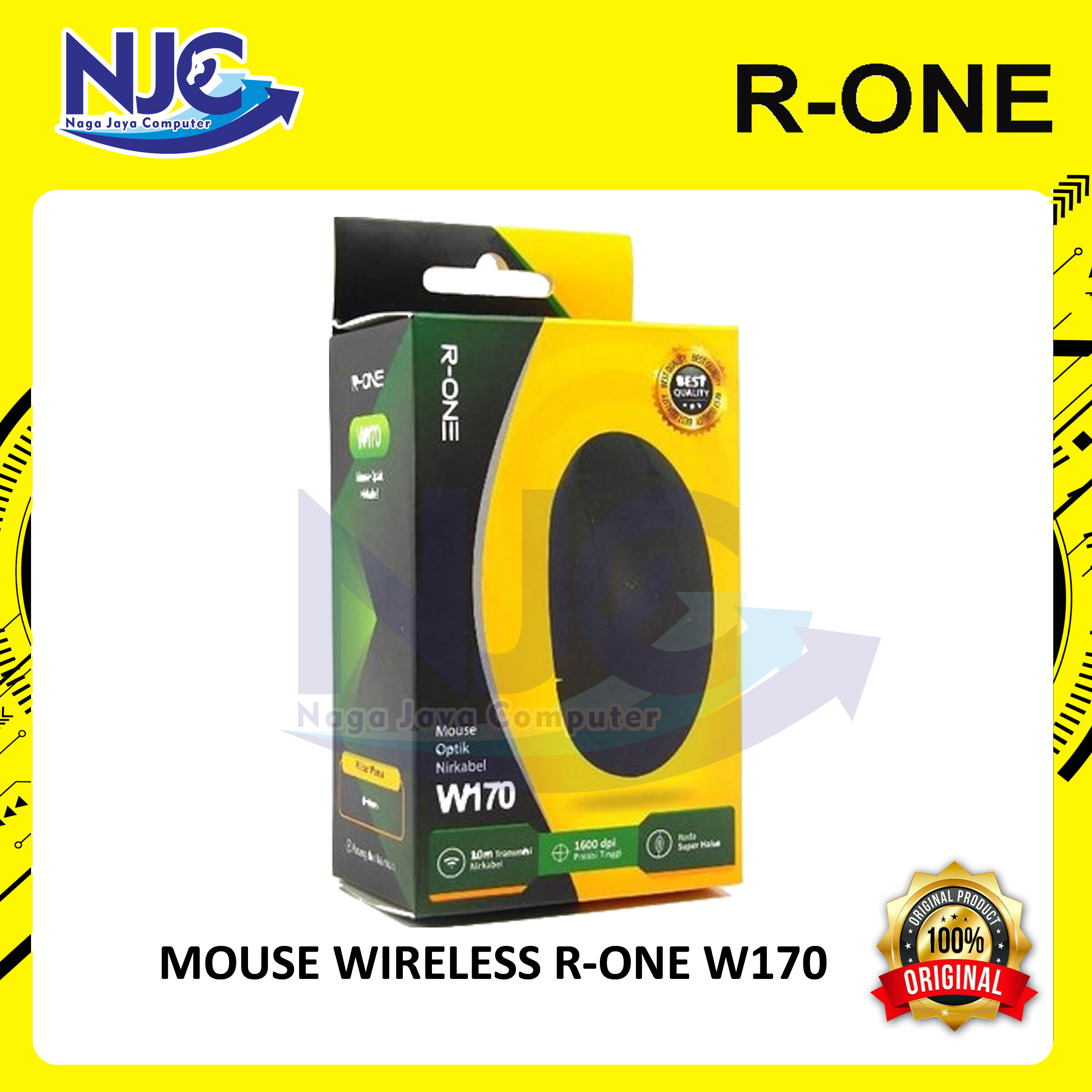 MOUSE WIRELESS R-ONE W170 | Lazada Indonesia