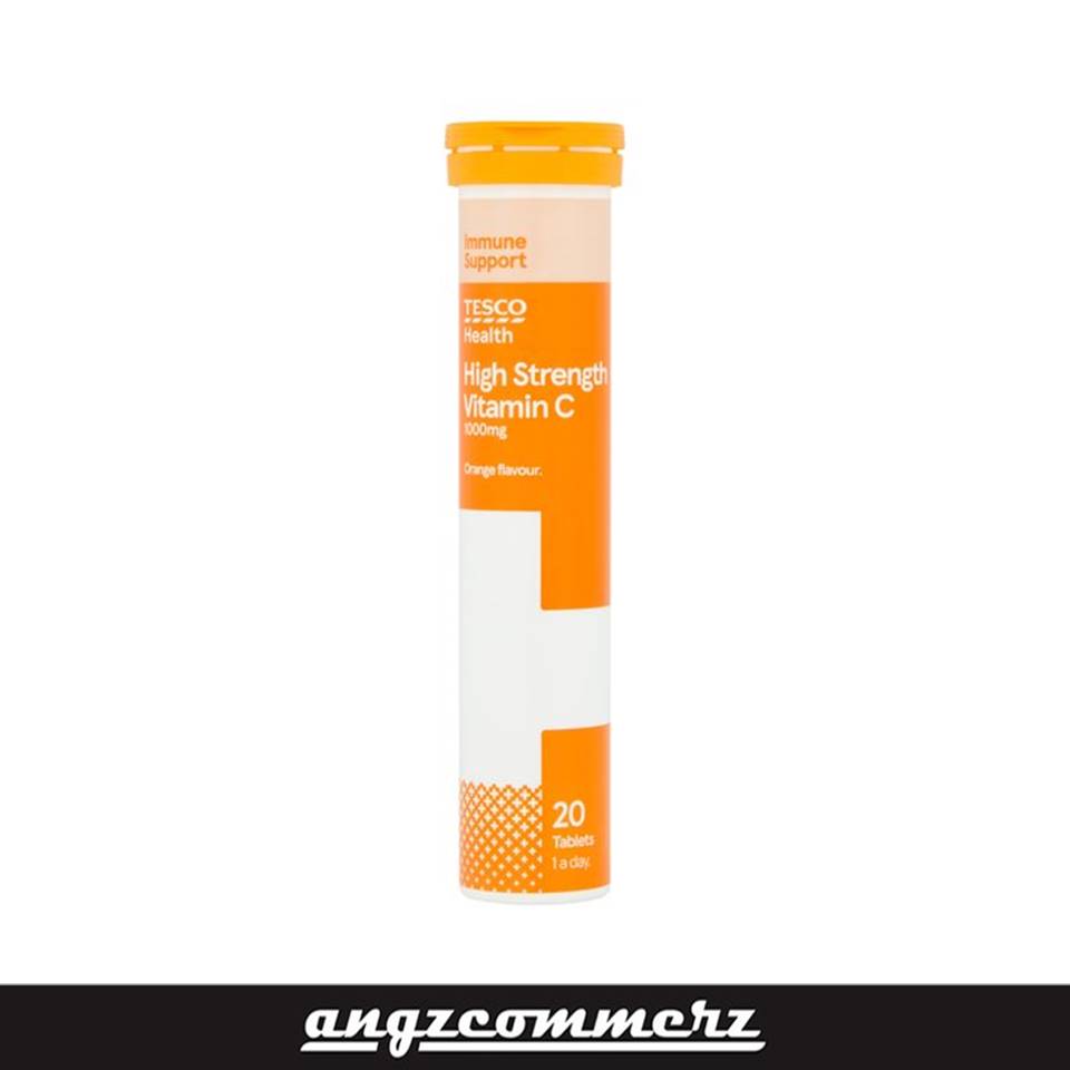 TESCO Effervescent Vit C + Zinc 20 Tablets | Lazada Indonesia