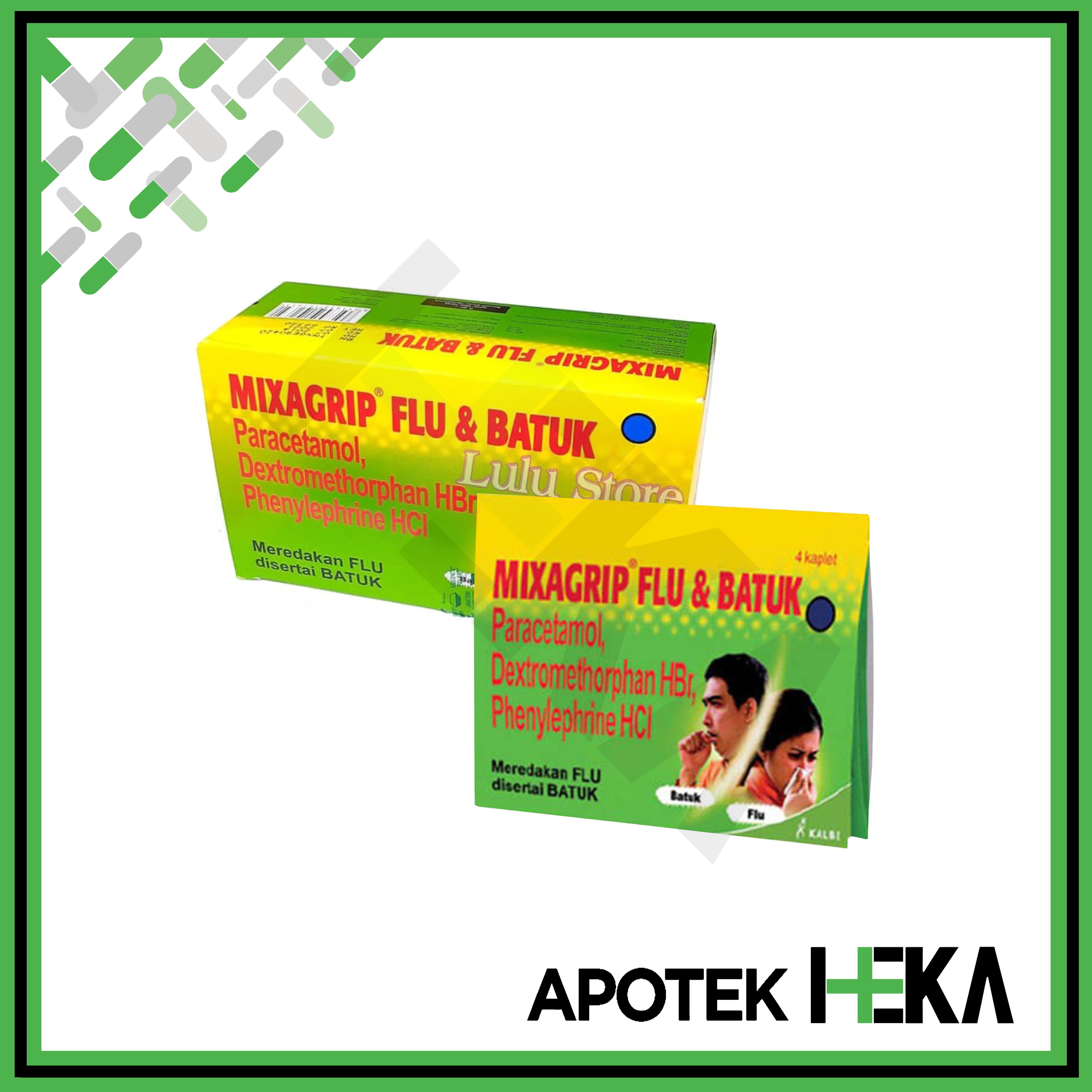 Mixagrip Hijau Flu dan Batuk PE Box isi 25x4 Tablet | Lazada Indonesia
