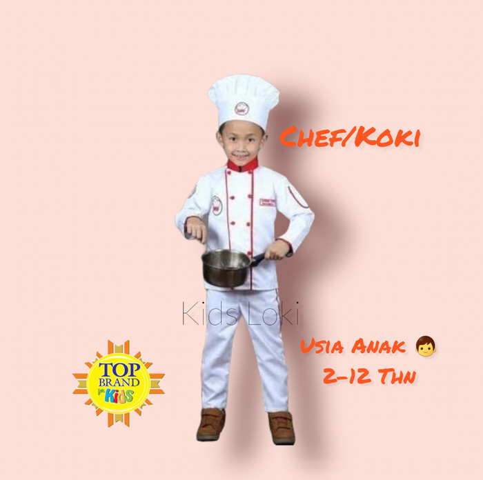 Kostum Profesi KOKI CHEF Anak pakaian anak baju karnaval | Lazada Indonesia