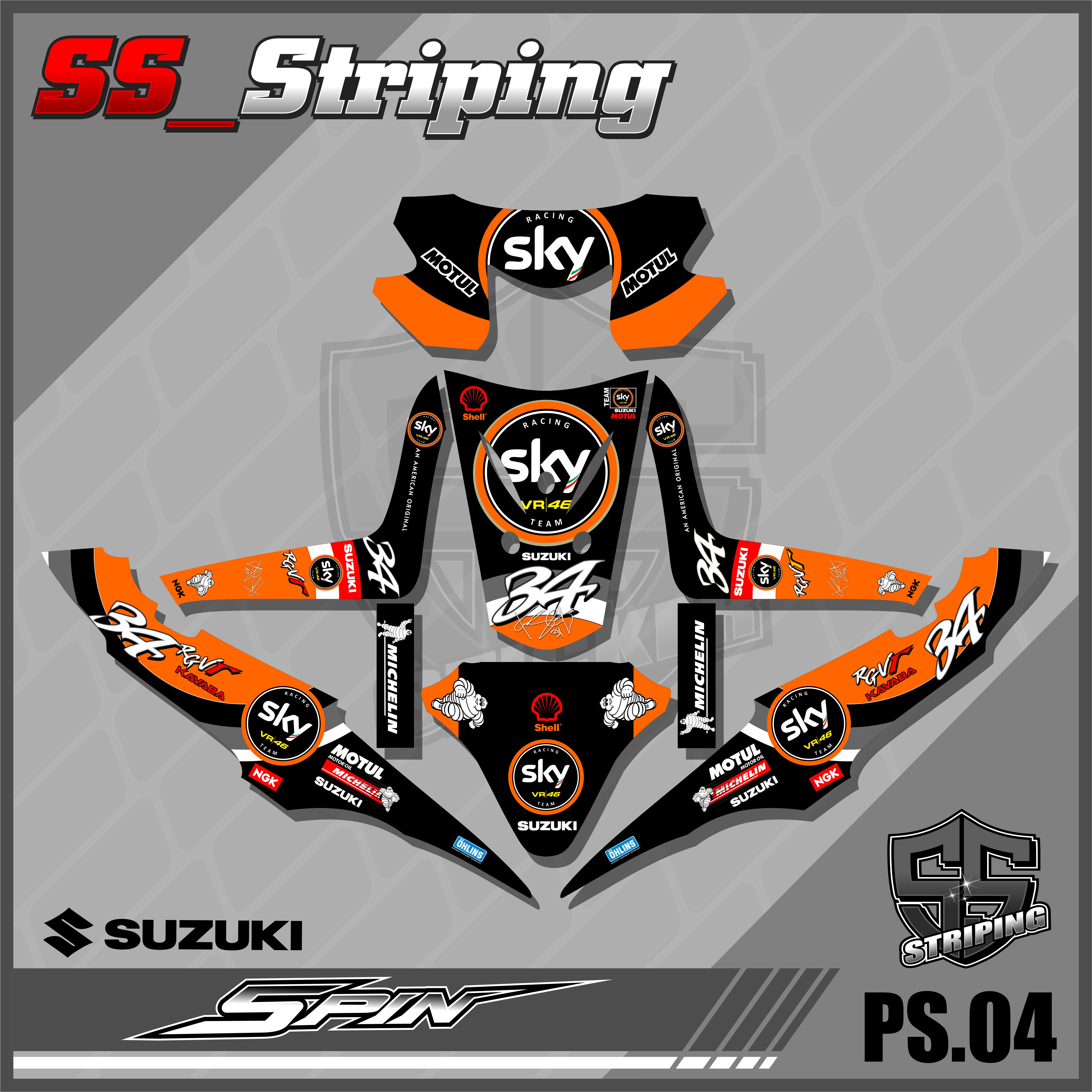Decal Sticker Full Body Spin 125 R - Sticker Full Body Spin 125 R. PS ...