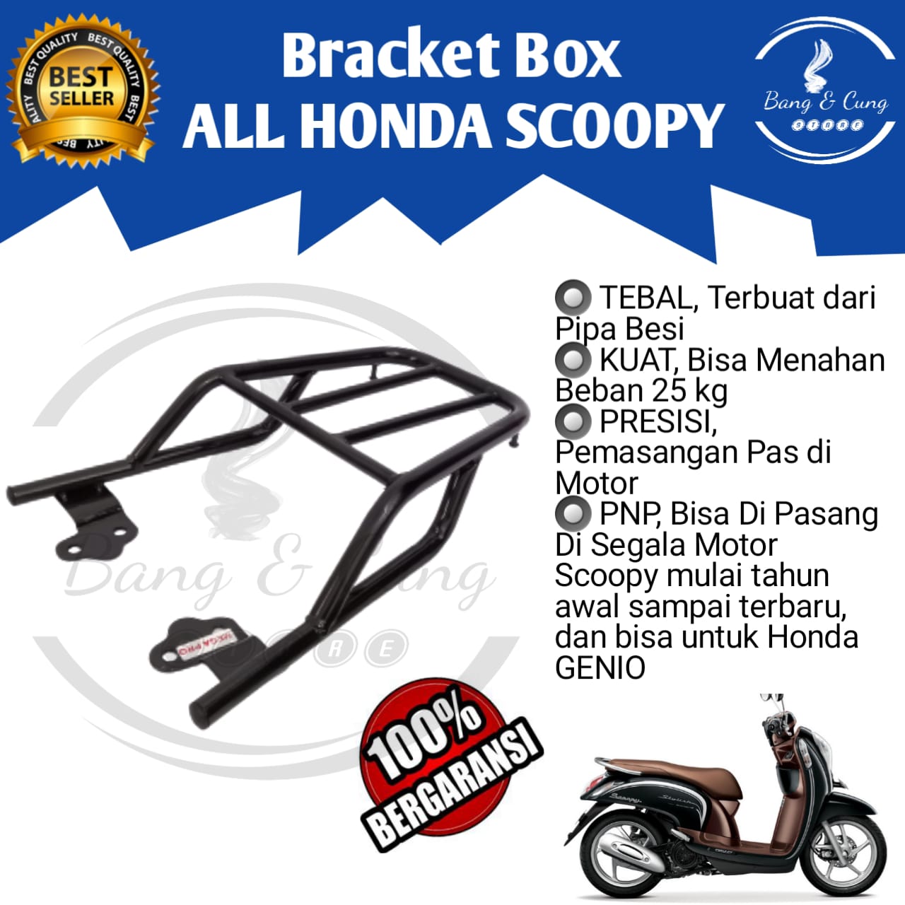 Bracket Box Motor Honda Scoopy Lama / Scoopy New FI - Breket Box Motor ...