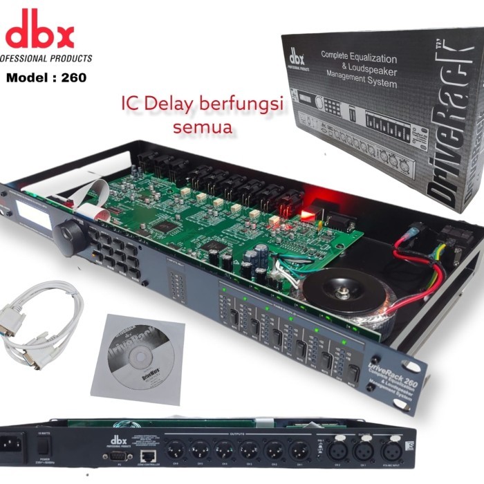 DBX 260 DBX260 SPEAKER MANAGEMENT DRIVER RACK FULL IC DELEAY FUNGSI | Lazada Indonesia