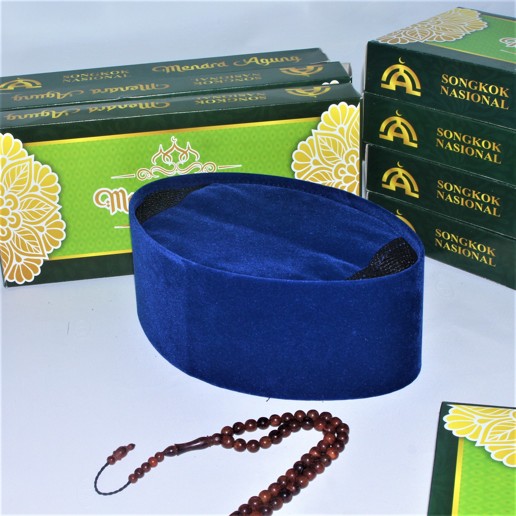 Songkok Nasional Kopiah Kopyah Polos Ac Warna Biru MENARA AGUNG Terbaru ...