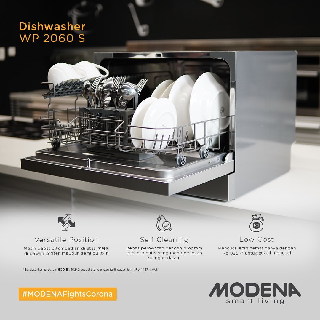 MODENA Built-in Dishwasher - WP 2060 S | Lazada Indonesia