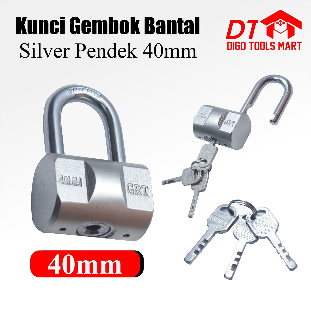 Gembok Balok Leher Pendek 40mm Gembok Rumah Bantal 4cm | Lazada Indonesia