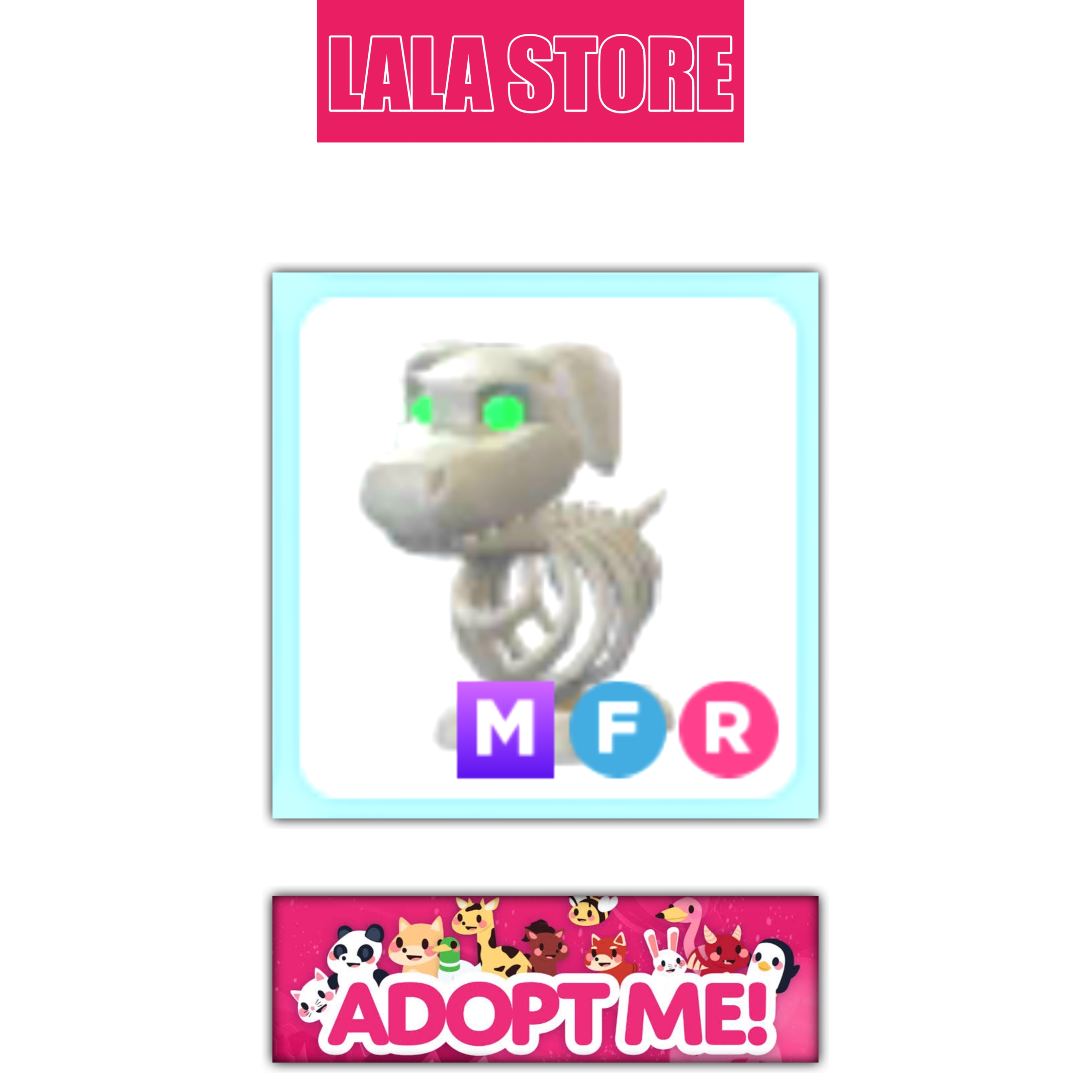 Adopt Me Mega - Skeleton Dog - Roblox | Lazada Indonesia