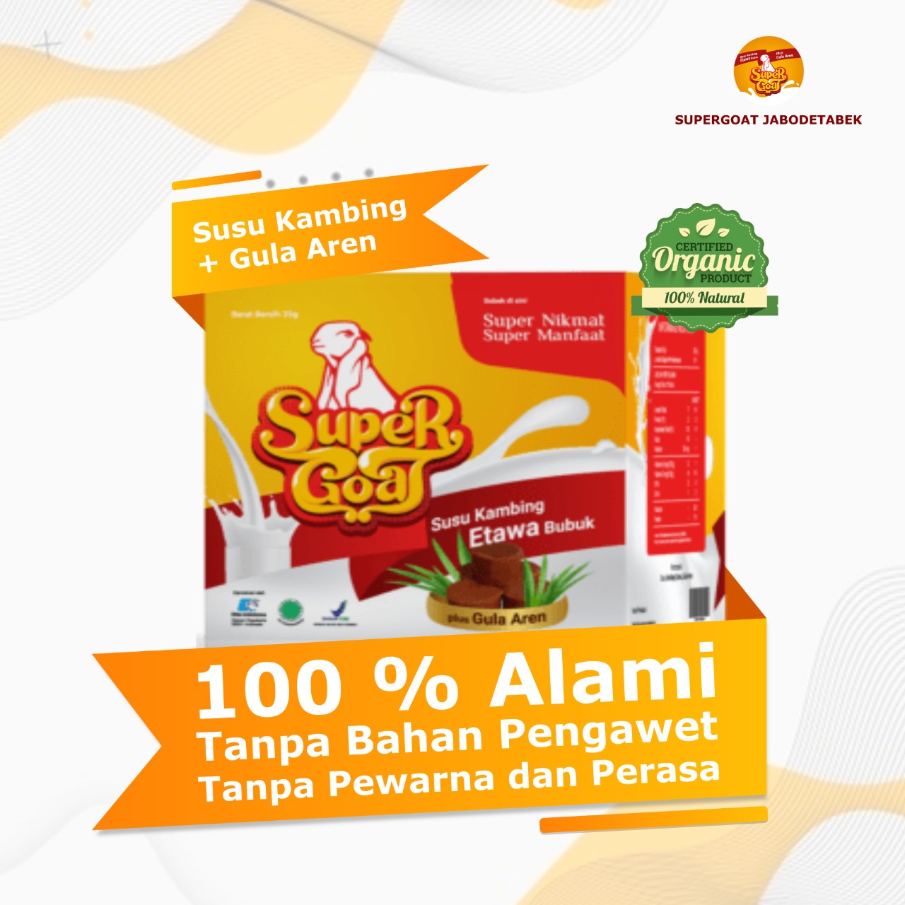 SUPER GOAT [Original] Susu Kambing gula aren /1 Box isi 10 Sachet ...