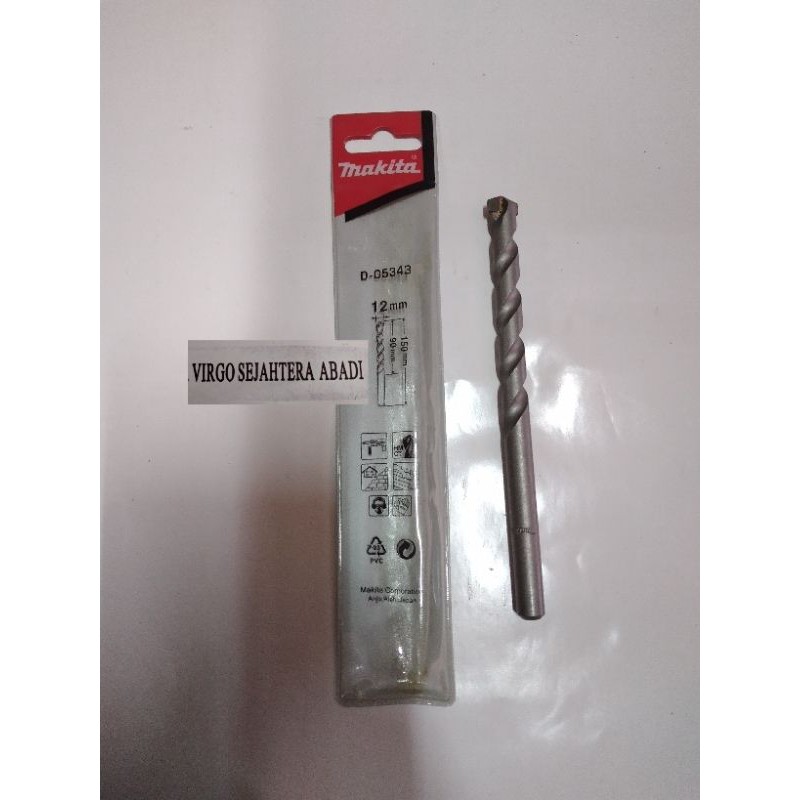 MAKITA MASONRY DRILL BIT MATA BOR BETON 12MM 12 × 150MM | Lazada Indonesia