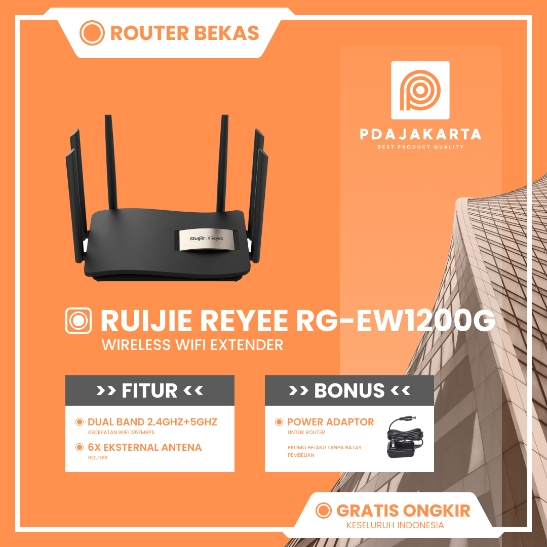 Router Ruijie Reyee RG-EW1200G Dual-Band Wireless Router Wi-Fi Bekas ...