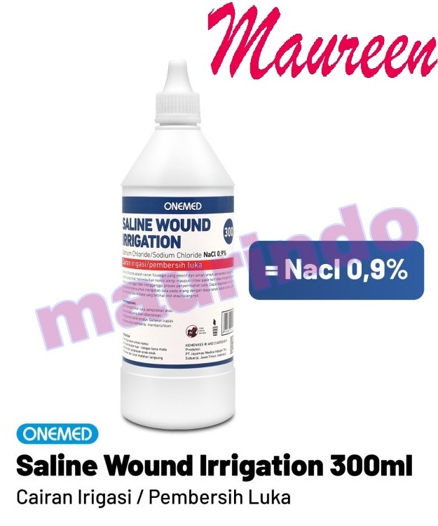 [ COD] Pembersih Luka 300 ml ONEMED Saline Wound Irrigation Semprot (NaCl 0.9%) | Lazada Indonesia
