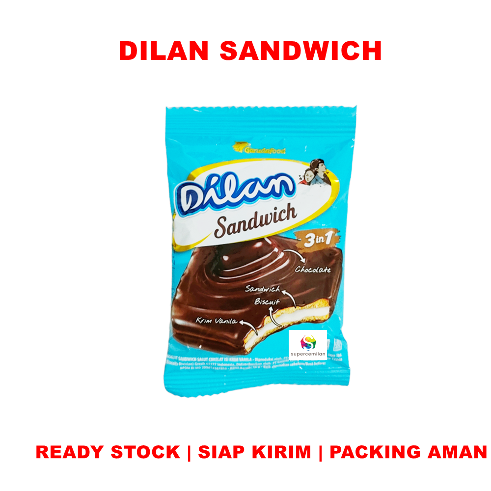 Dilan Sandwich 3in1 Biskuit Sandwich Cokelat 16 Gram SATUAN | Lazada ...
