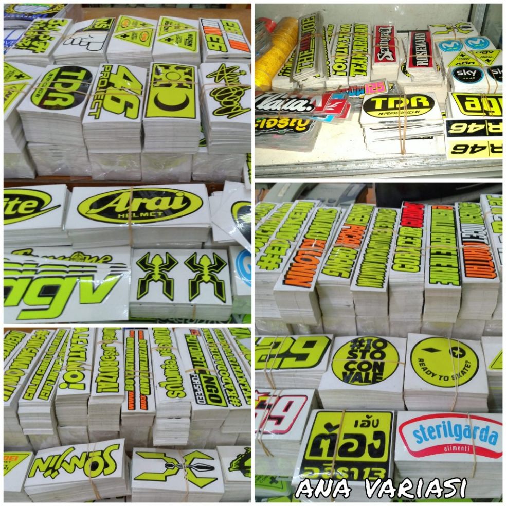 stiker motor masking isi 100 pcs stiker mobil masking stiker grosir isi ...