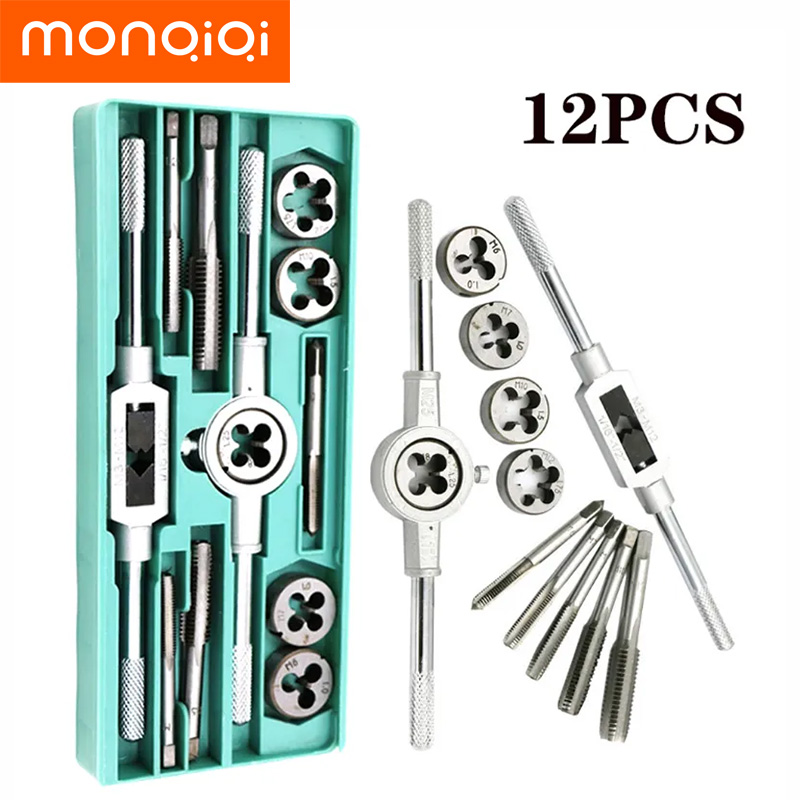 Monqiqi 8/12/20 Pcs Set Alat Snai Dan Tap Ulir Dart Mur Baut M3-M12 ...