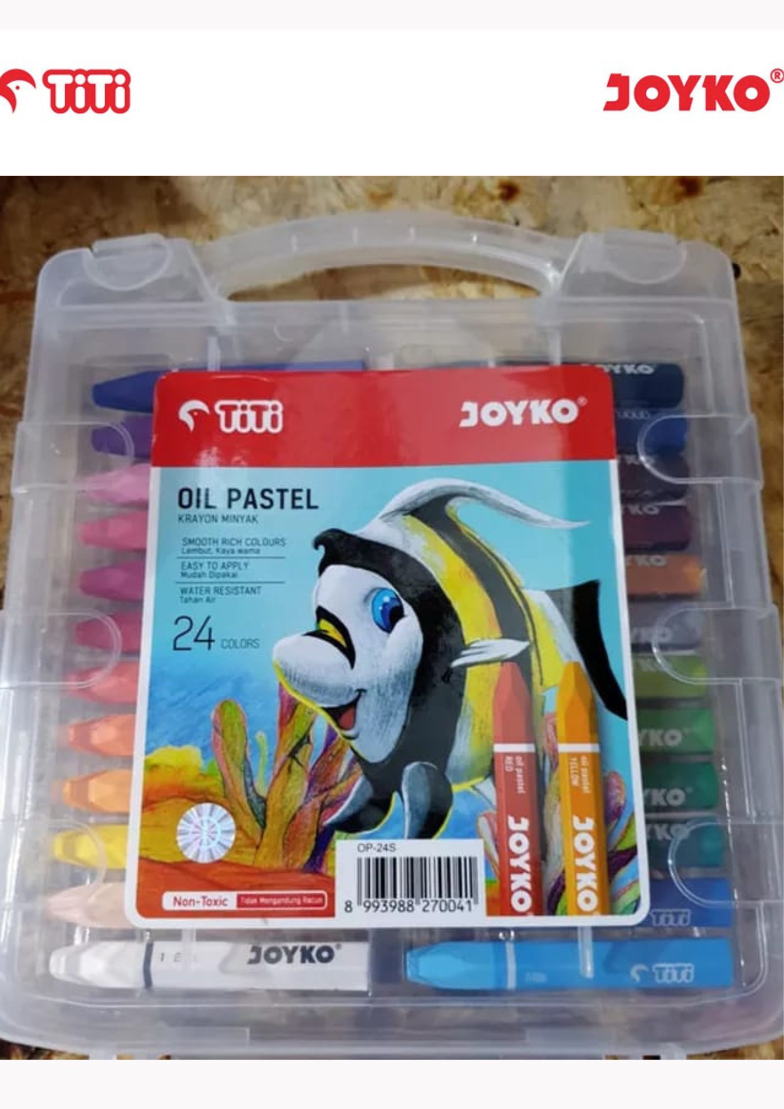 Han stationery Krayon TITI Joyko isi 24 colours | Lazada Indonesia