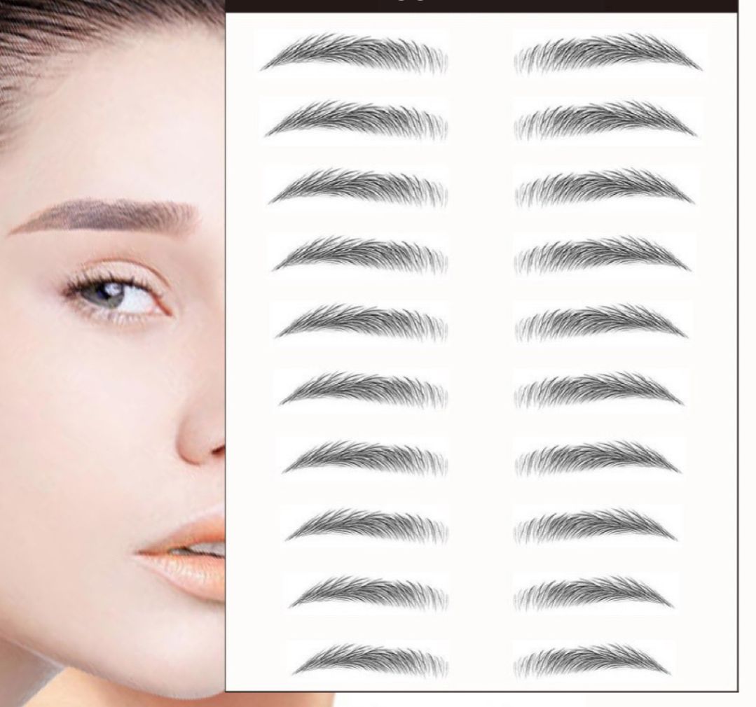 Sticker Alis 4D Eyebrow Tattoo Sulam Alis Waterproof dan Tahan Lama 1 ...