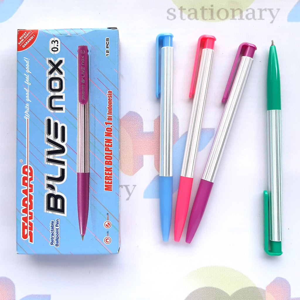 Gel Pen Pulpen Pena STANDARD BLIVE B'LIVE 0.3 / BLIVE NOX B'LIVE NOX 0. ...