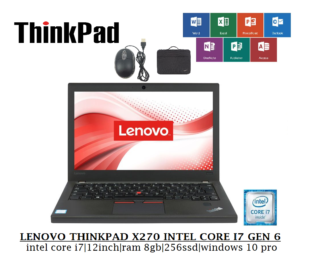 Thinkpad X270 (Windows 10 Pro) Laptop ThinkPad X270. Spesifikasi ...