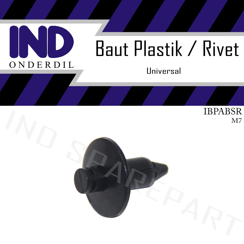 Baut-Baud Rivet Kancing-Klip Plastik Besar M7-7 mm-7mm Diameter Payung ...