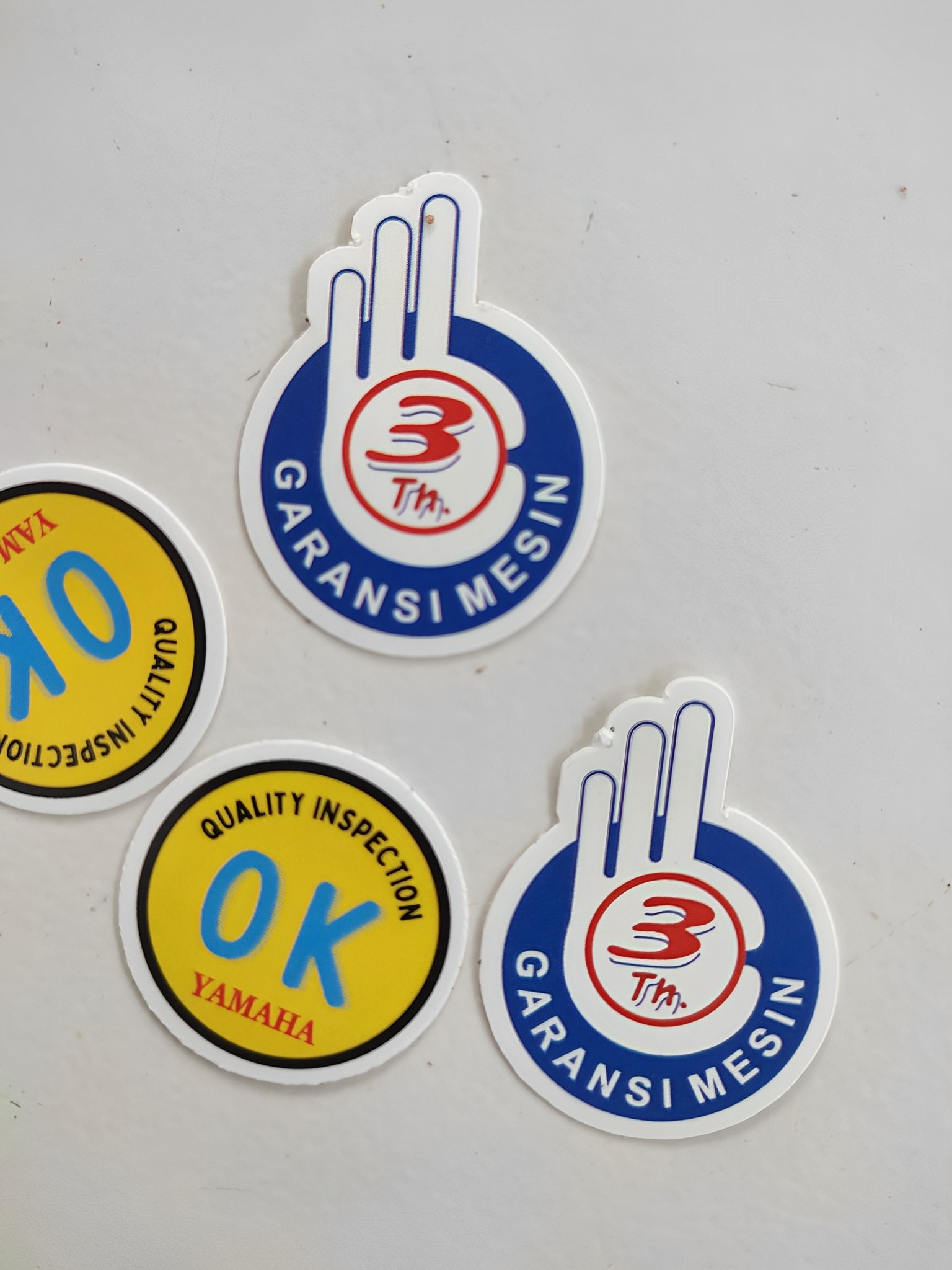 Sticker Stiker Oke Yamaha Garansi 3 Tahun Resmi Yamaha Original ...