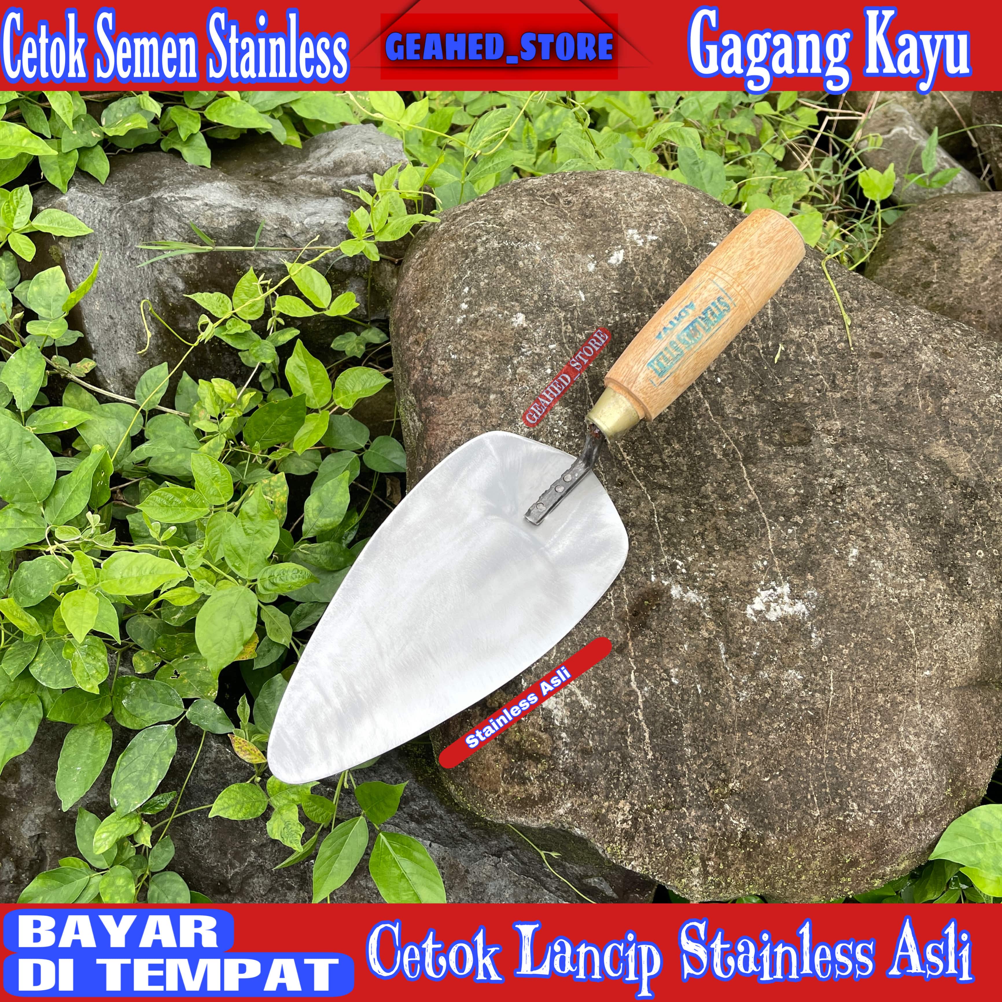 Cetok Aci Tembok Dan Pasang Bata / Sendok Semen Stainless Asli 18 Cetok ...