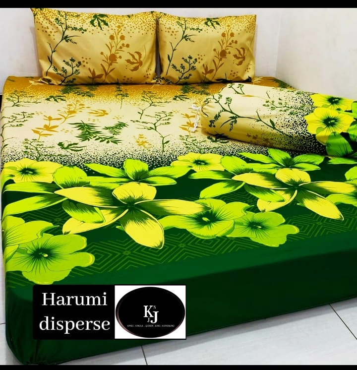 SET SPREI TOP CHOIS SET LENGKAP (dengan sarban dan sargul )adem lembut ...