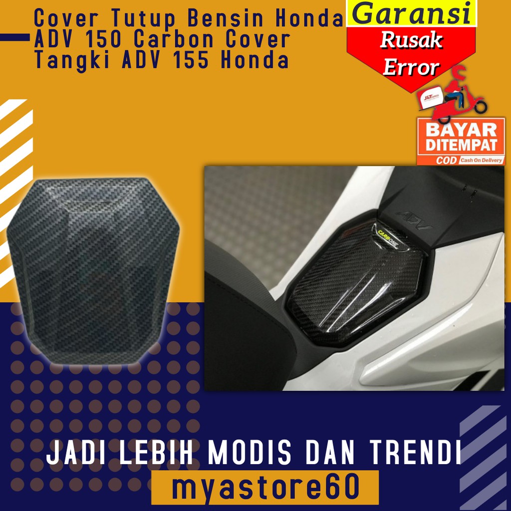 Cover Tutup Bensin Honda ADV 150 Carbon Cover Tameng Tanki Tangki ...