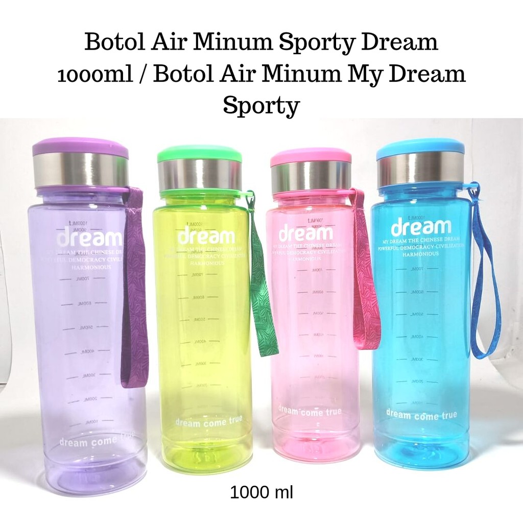 BOTOL MINUM DREAM SPORTY 1 LITER/ BOTOL AIR 1 Liter | Lazada Indonesia
