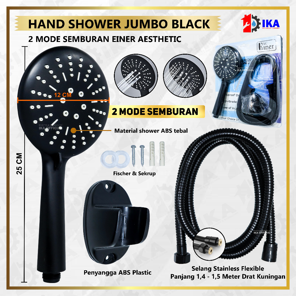 Shower Mandi Simple Set 3 Pcs -Shower Head Set Kepala Toilet Komplit ...