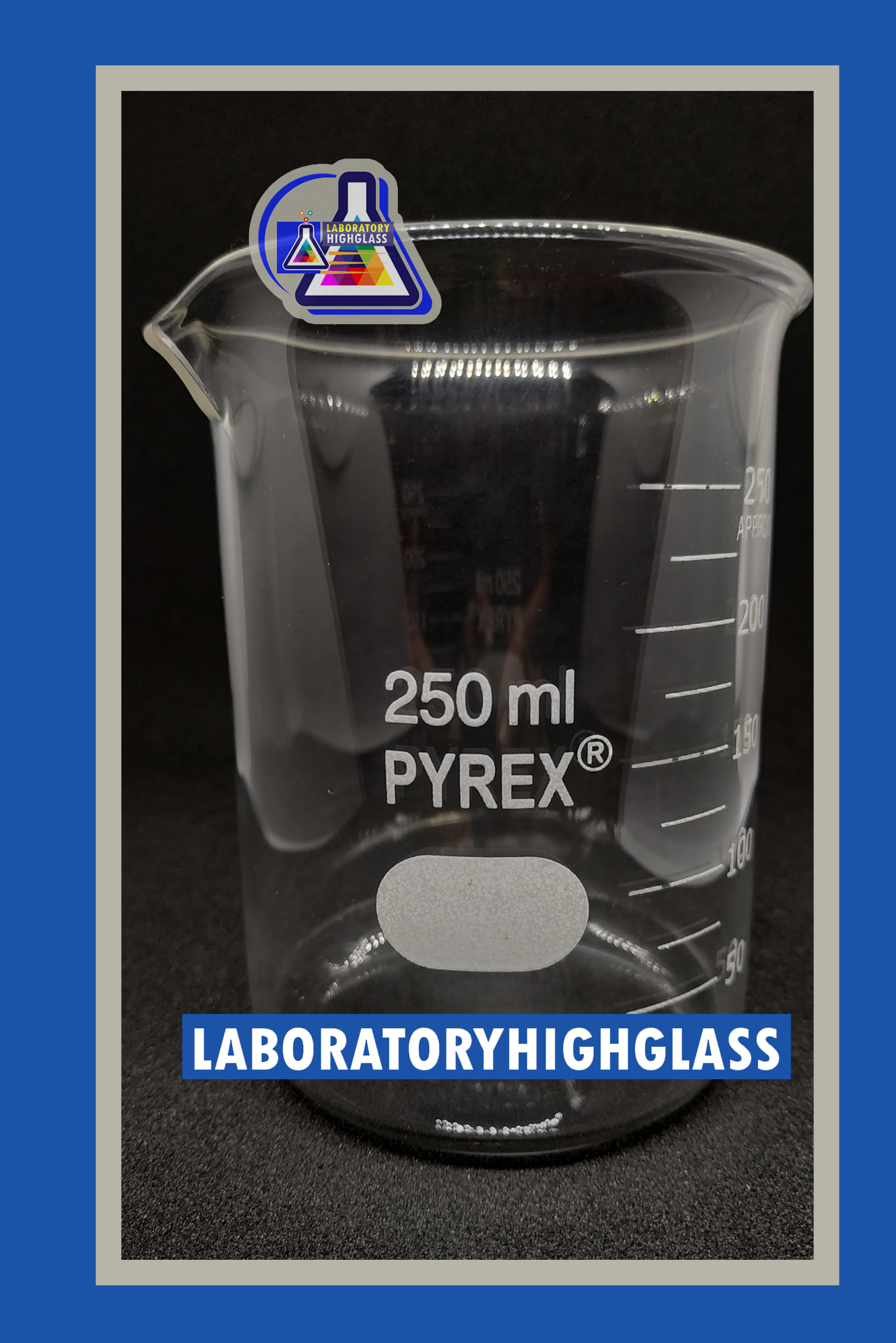 Beaker glass 250ml Pyrex - Gelas kimia tahan panas | Lazada Indonesia