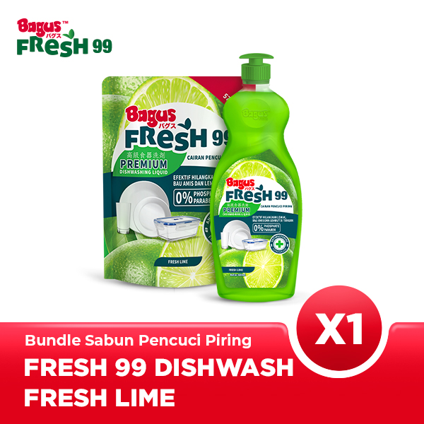 Bundle Bagus Fresh99 Premium Anti Bacterial Dish Washing Liquid Botol ...