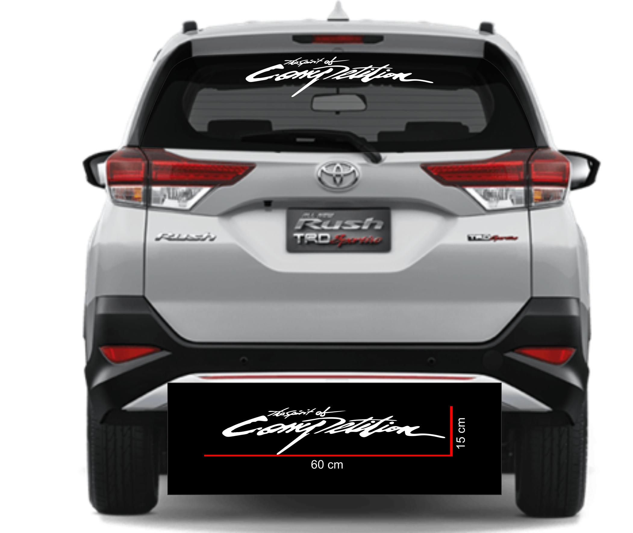 CUTTING STICKER-STIKER TULISAN KACA DEPAN/BELAKANG SPIRIT OF ...