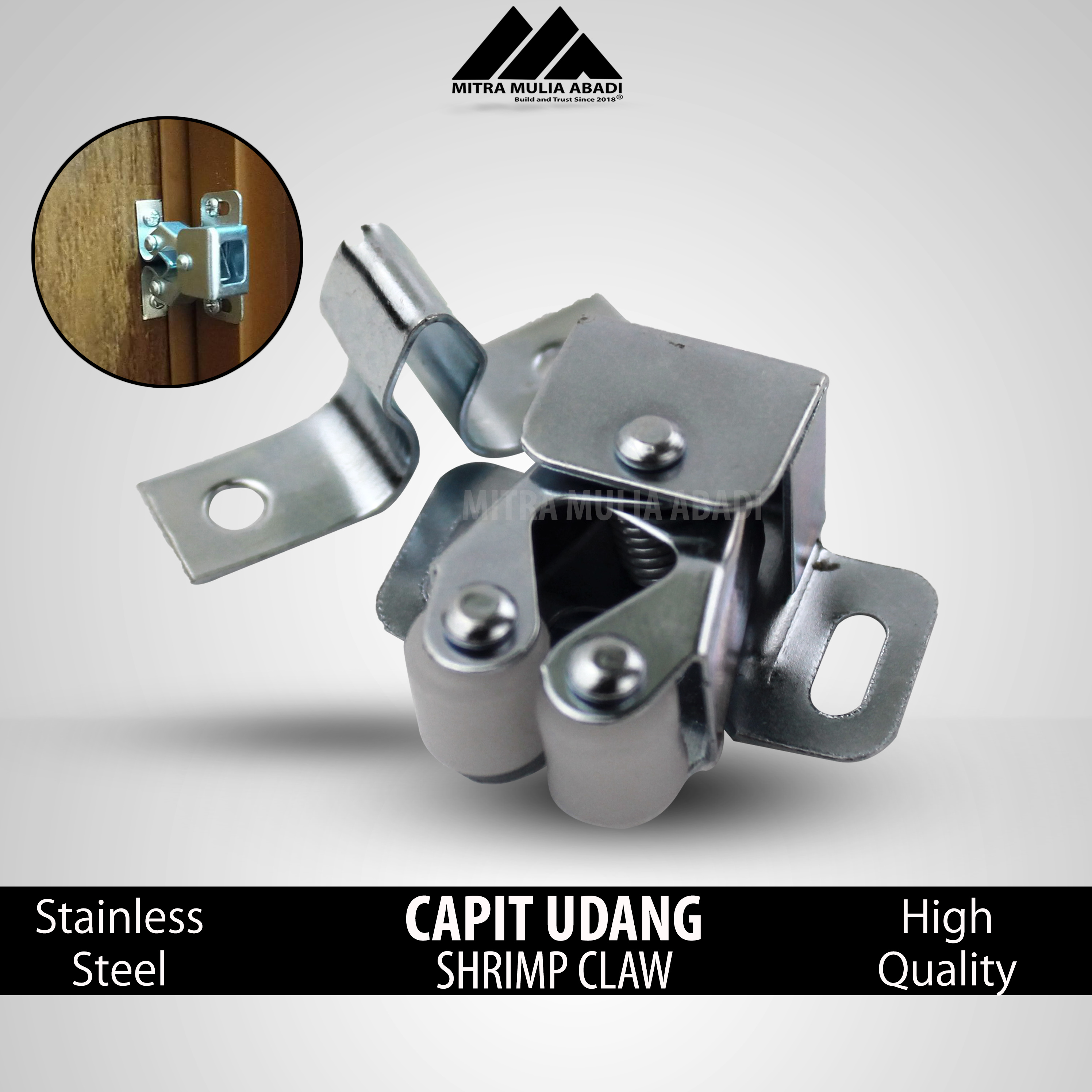 Capit Udang l Penjepit Kepiting l Penahan Ganjalan Tahanan Pintu Lemari ...