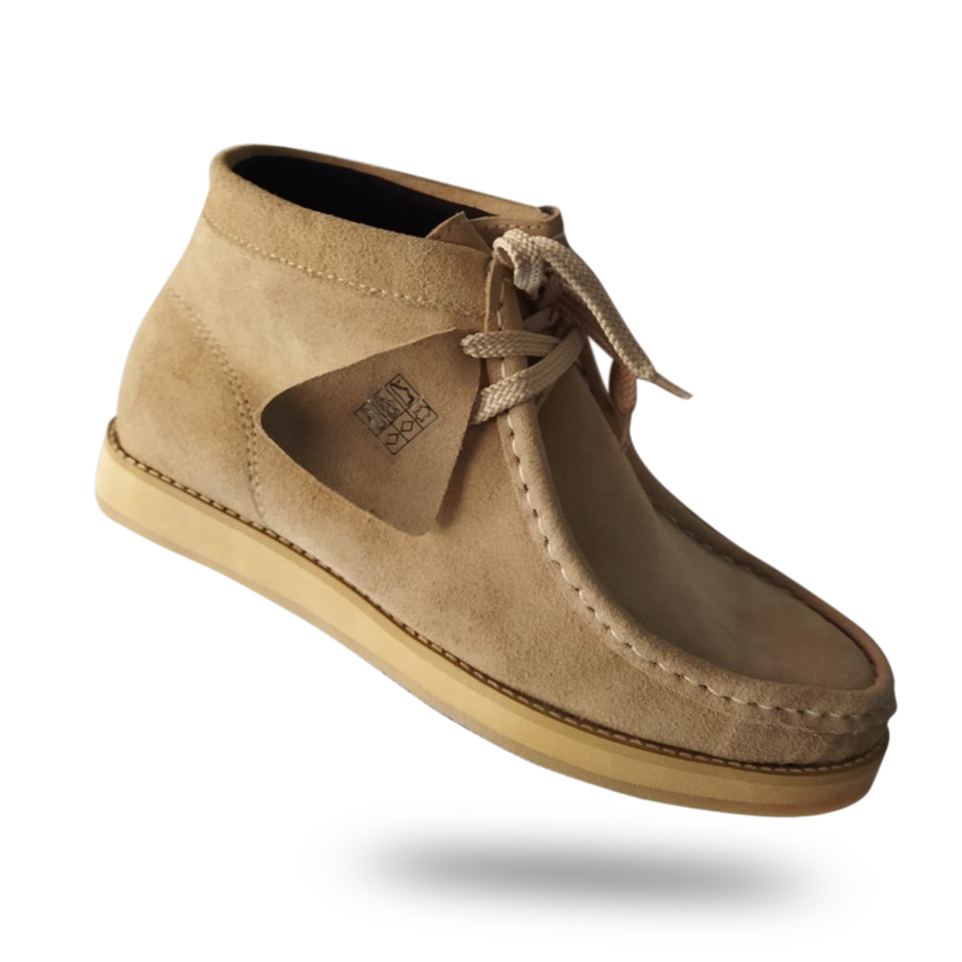 SIXTHLINES SEPATU BOOT PRIA CREAM LIMITED EDITION SEPATU KULIT SUEDE ...