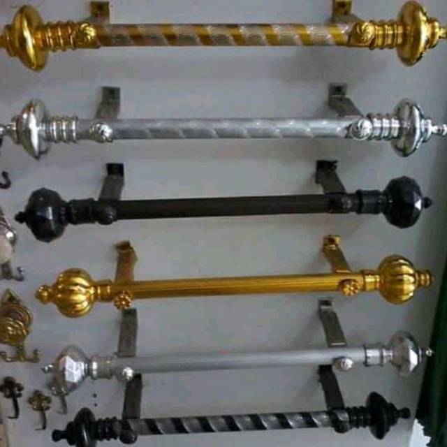 Besi Gordyn / Rollet Hordeng / Batang Gorden / Tirai Pintu / Tirai ...