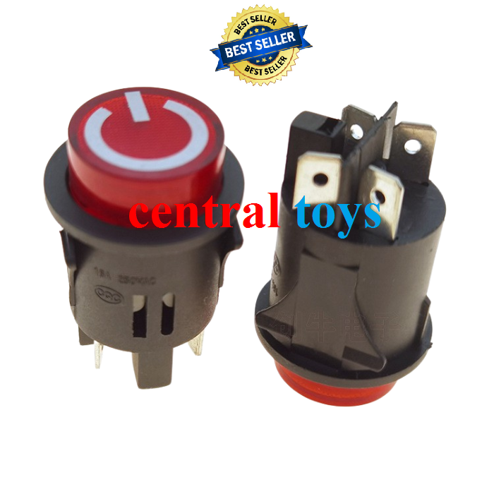 tombol on off bulat mobil aki anak saklar on off bulat 3P atau 4P ...