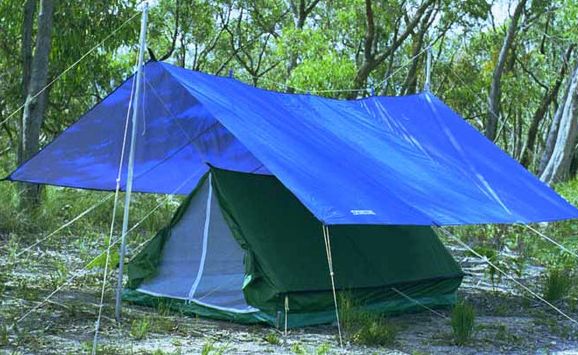 Flysheet Fly Sheet Tebal 3m X 4m Tenda Berteduh Tenda Kemah Waterproof ...