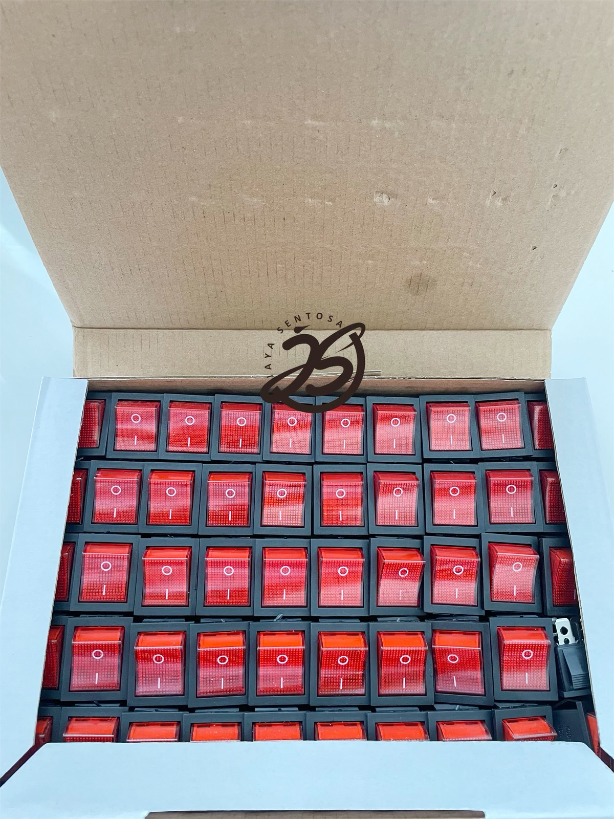 POWER SWITCH 4 PIN DAN LAMPU MURAH SWITCH ROCKER 4 KAKI SAKLAR KOTAK ON ...