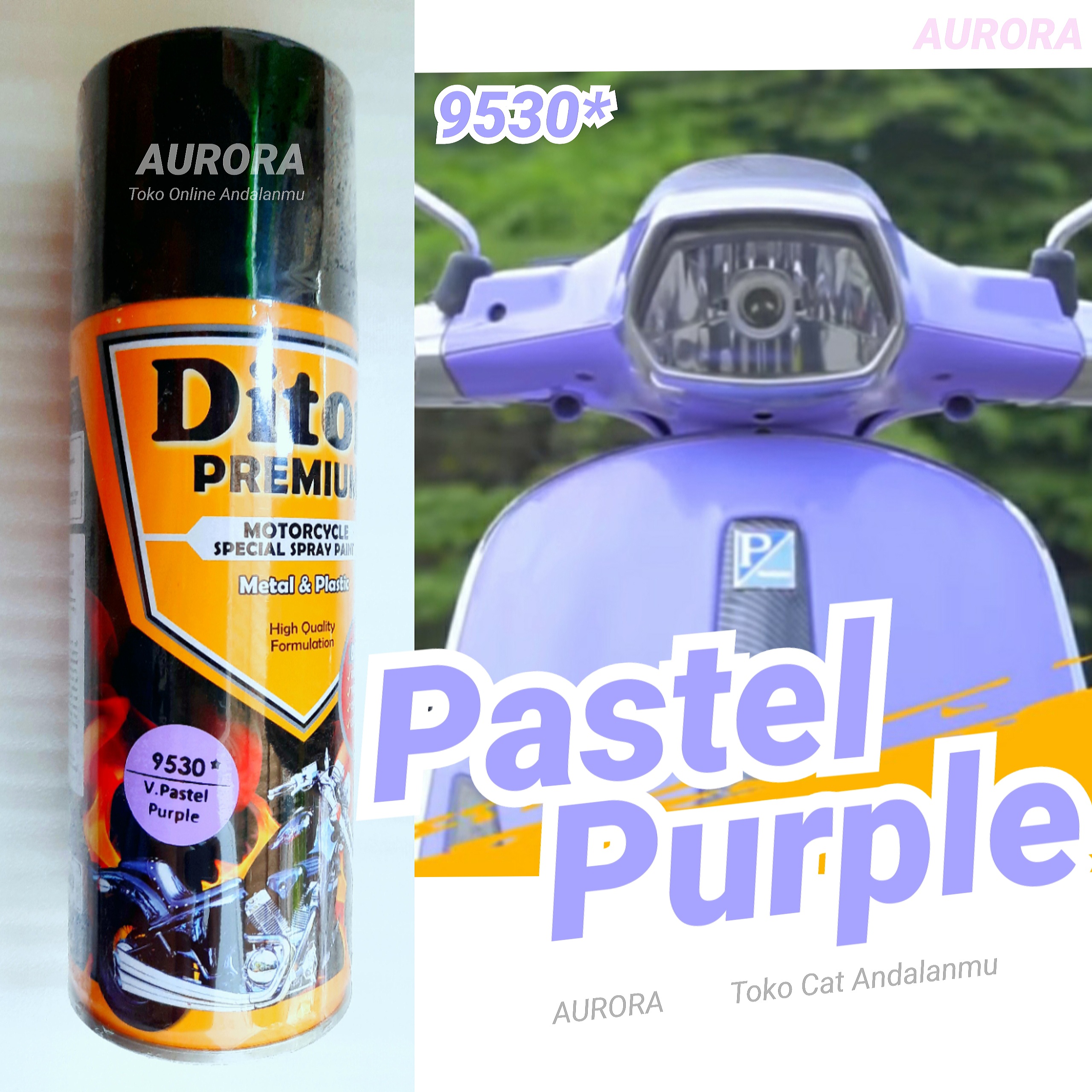Diton Premium Pastel Purple 9530 Purpel Parpel Ungu BTS Violet | Lazada ...
