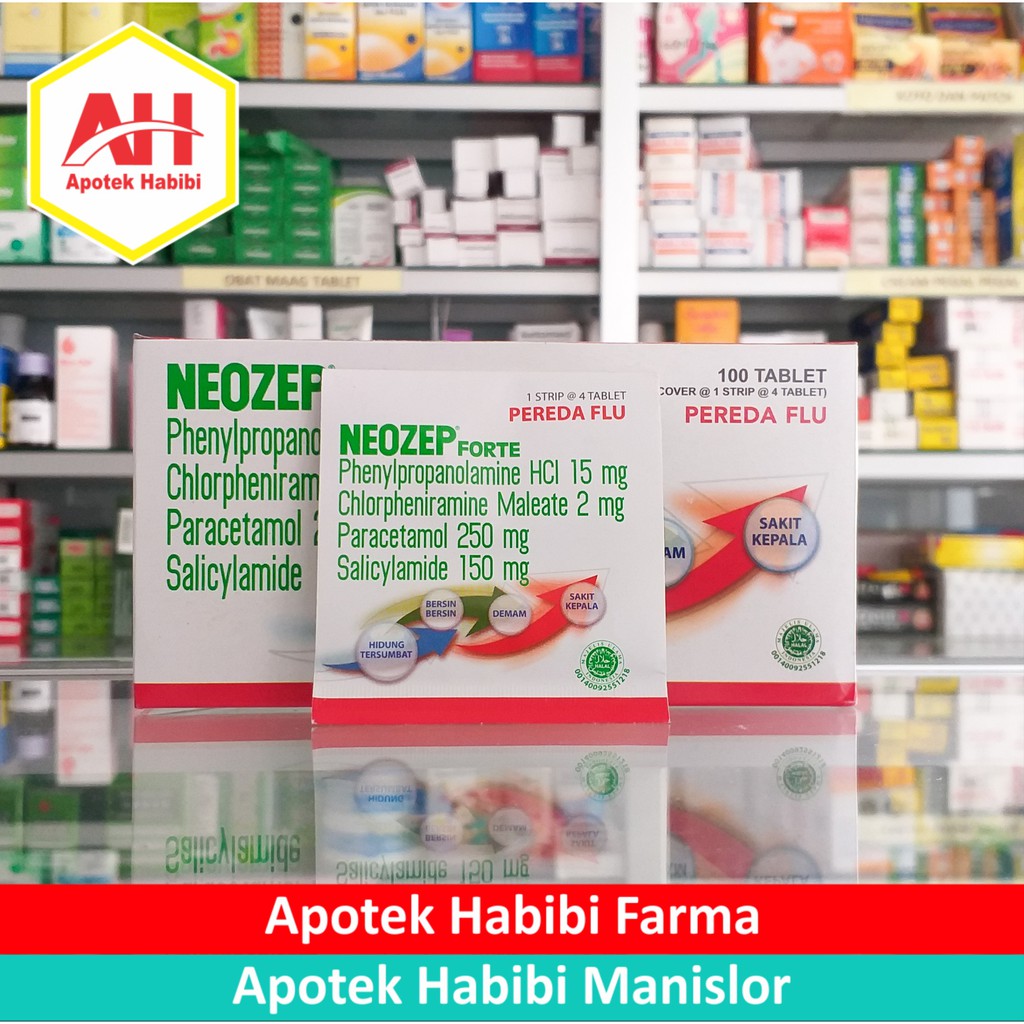 Neozep Forte 5 strip isi 20 tablet Obat Neosep Forte Neojep Porte Neo ...