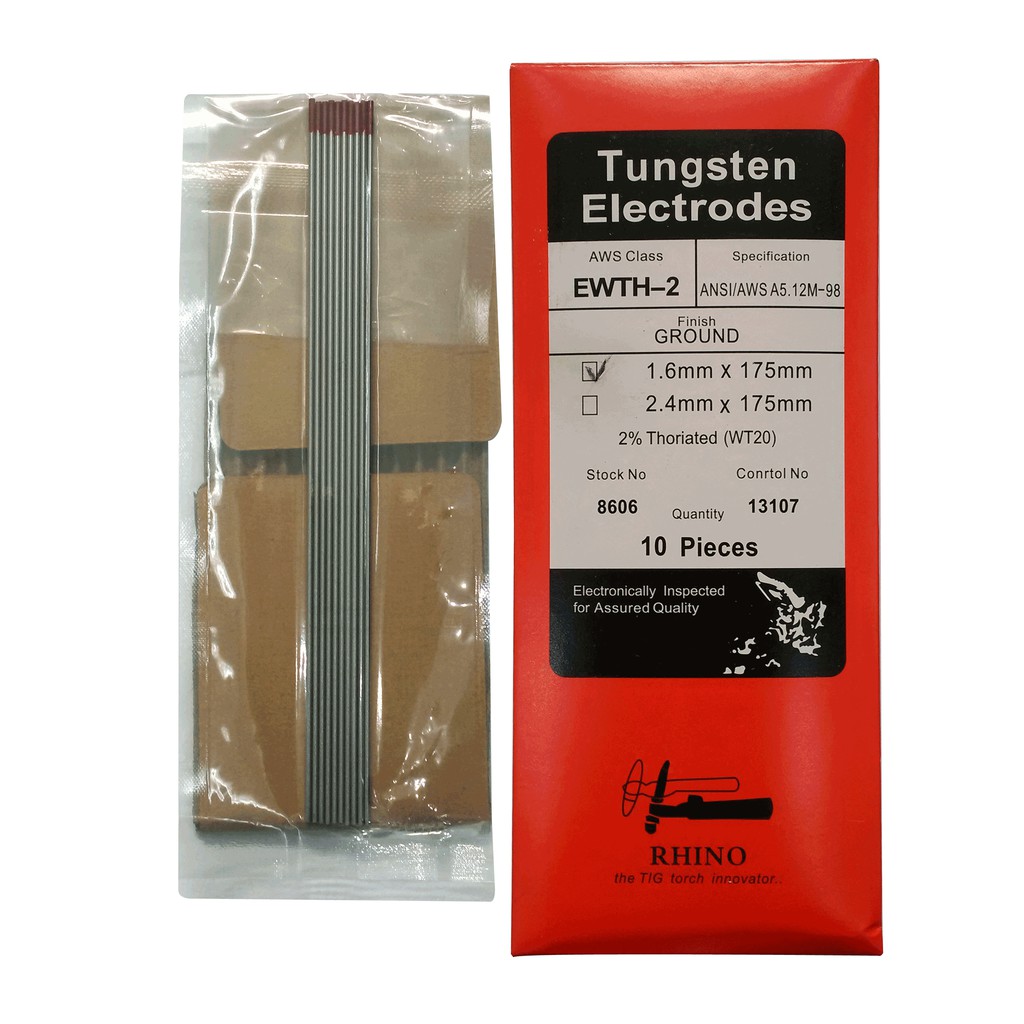 Tungsten Electrodes (USA) Merah 1,6mm Jarum Las Argon Stainless ...