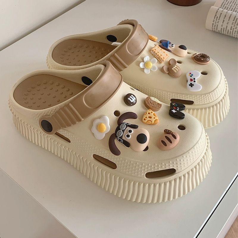 FENTINA Sandal Kodok Wantia Kekinian Dewasa Sandal Baim Wedges Sandal ...