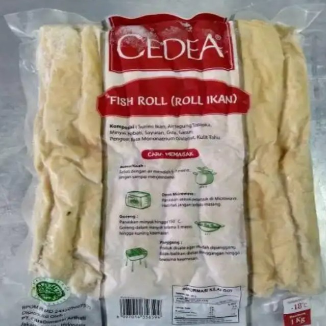 CEDEA Fish Roll 1 kg ( isi kurang lebih 40 pcs )/ Nugget Ikan Gulung ...