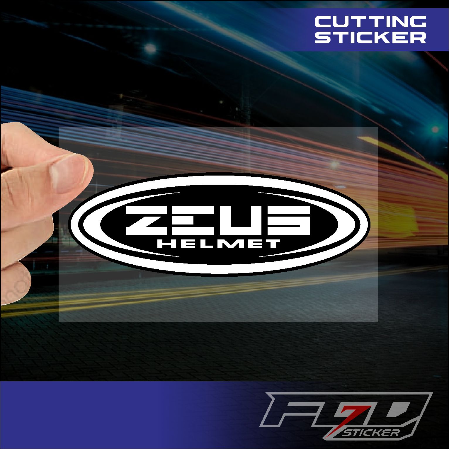 Cutting Sticker Logo ZEUS Helmet | Lazada Indonesia