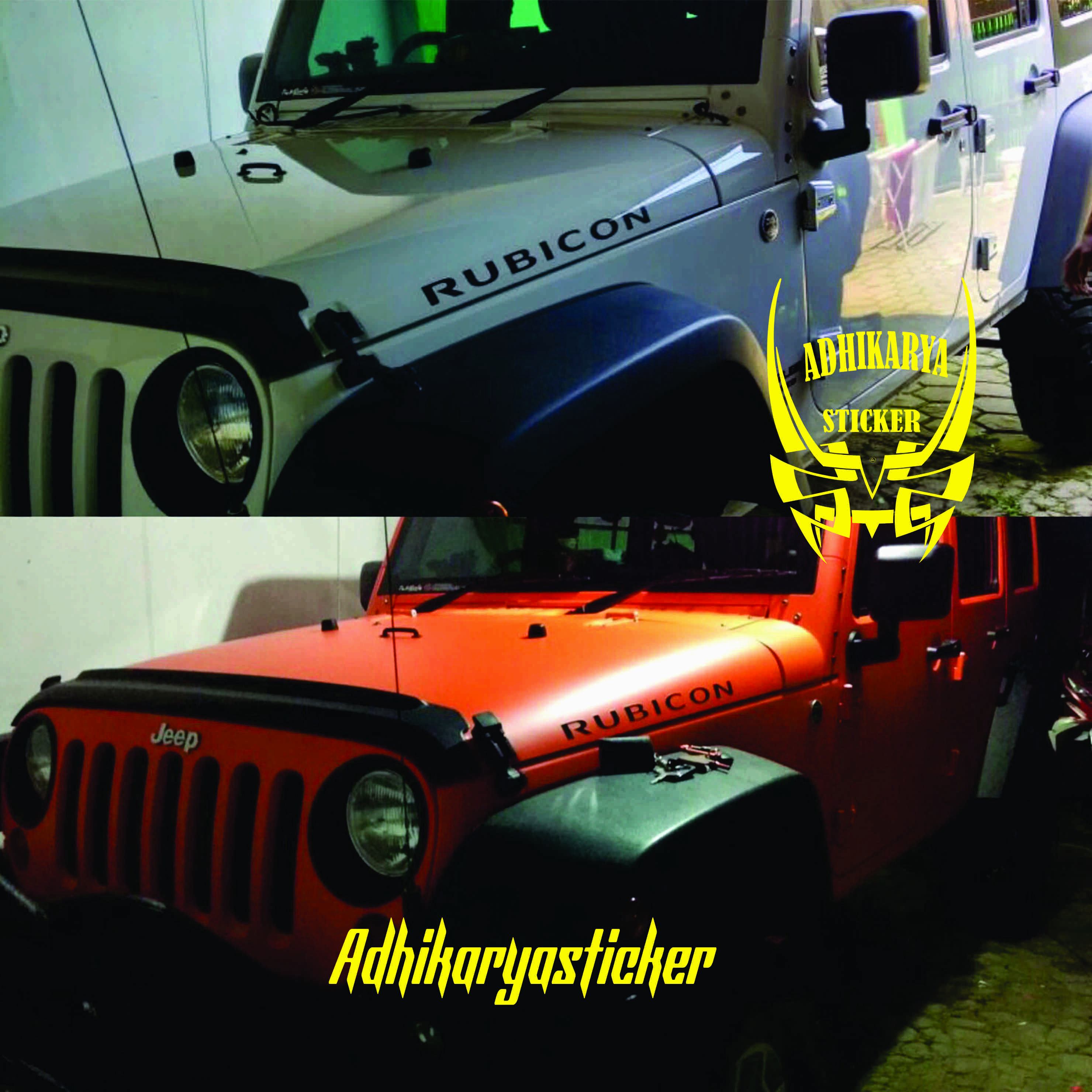 STIKER MOBIL RUBICON STICKER MOBIL RUBICON KEREN STIKER KAP MOBIL ...
